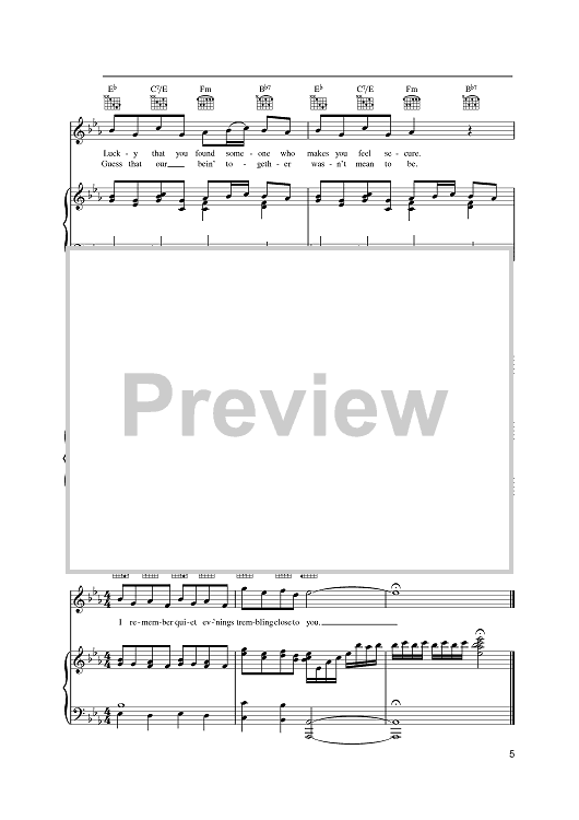 Martha" Sheet Music by Tom Waits for Piano/Vocal/Chords - Sheet Music Now