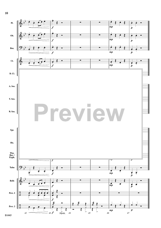 Snooze Alarm - Score" Sheet Music for Concert Band - Sheet Music Now
