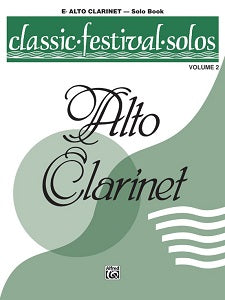 Classic Festival Solos (E-flat Alto Clarinet), Volume 2" Sheet Music ...