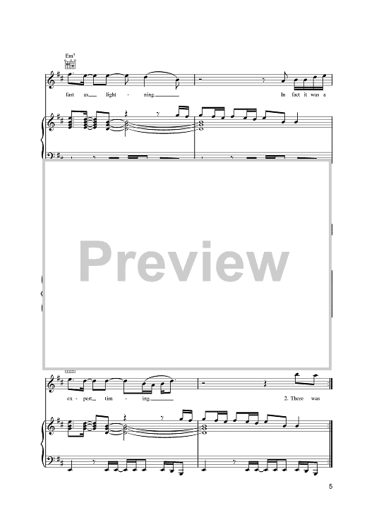 Kung Fu Fighting" Sheet Music by Carl Douglas for Piano/Vocal/Chords ...