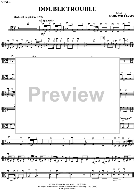 Double Trouble" Sheet Music for Viola/Piano - Sheet Music Now