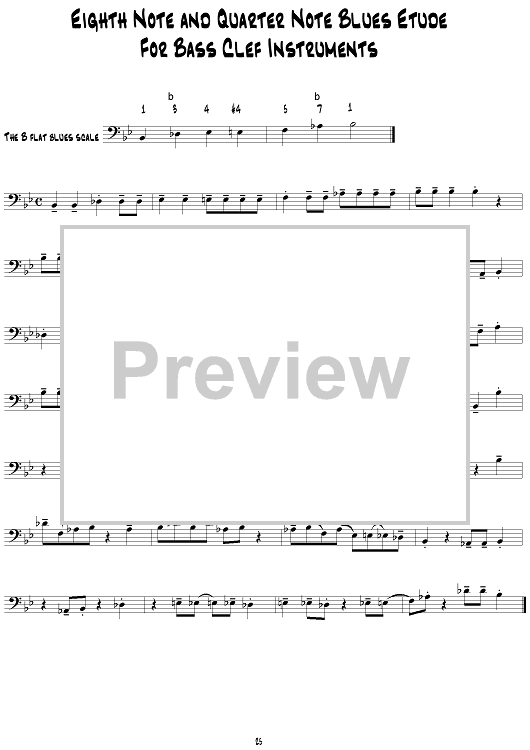 Eighth Notes, Quarter Notes, and Quarter Rests" Sheet Music for Jazz ...