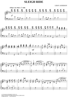 Sleigh Ride" Sheet Music for Piano Solo - Sheet Music Now